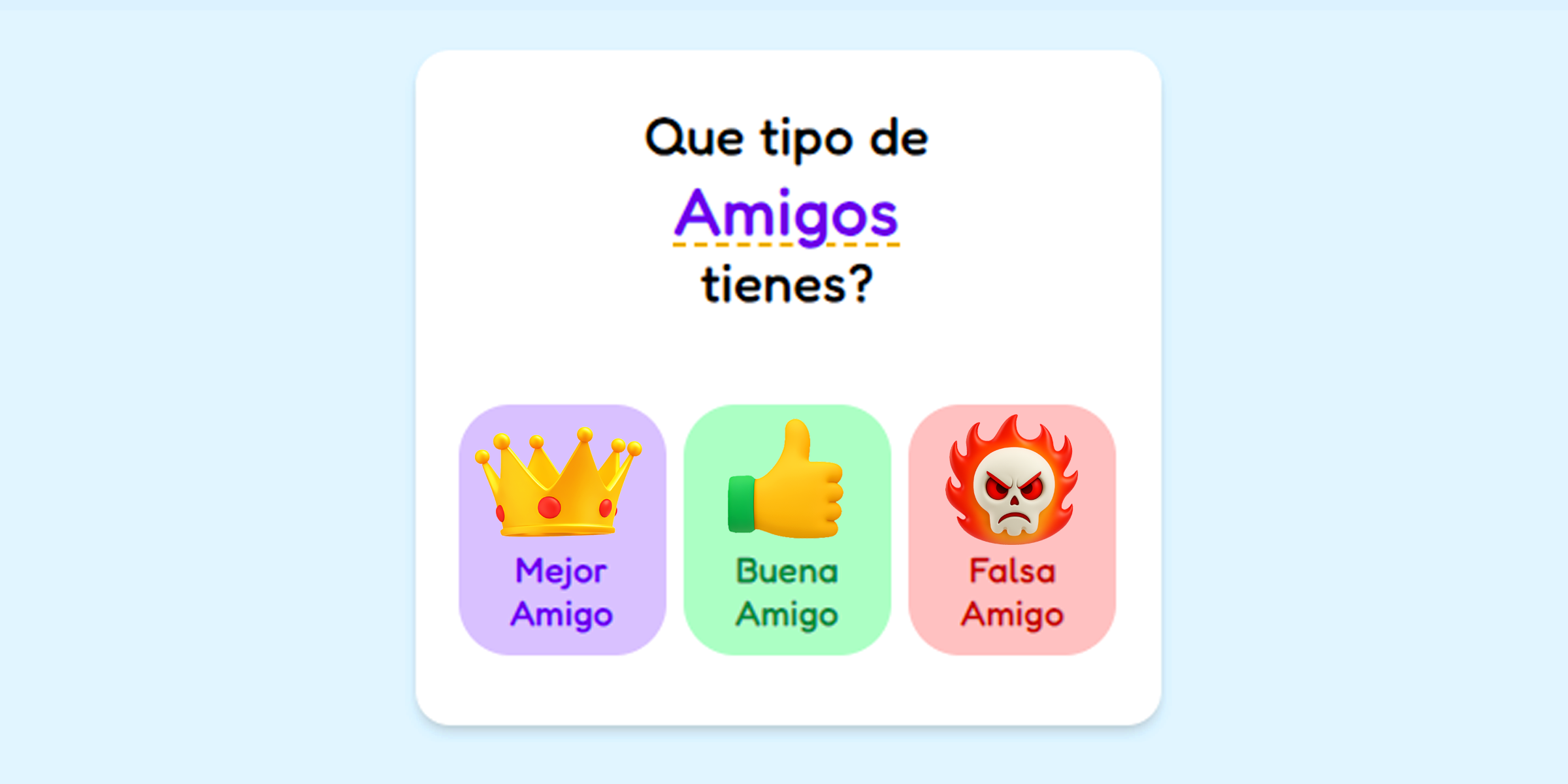 Test de amistad 2025 - ¿Cuánto me conoces?